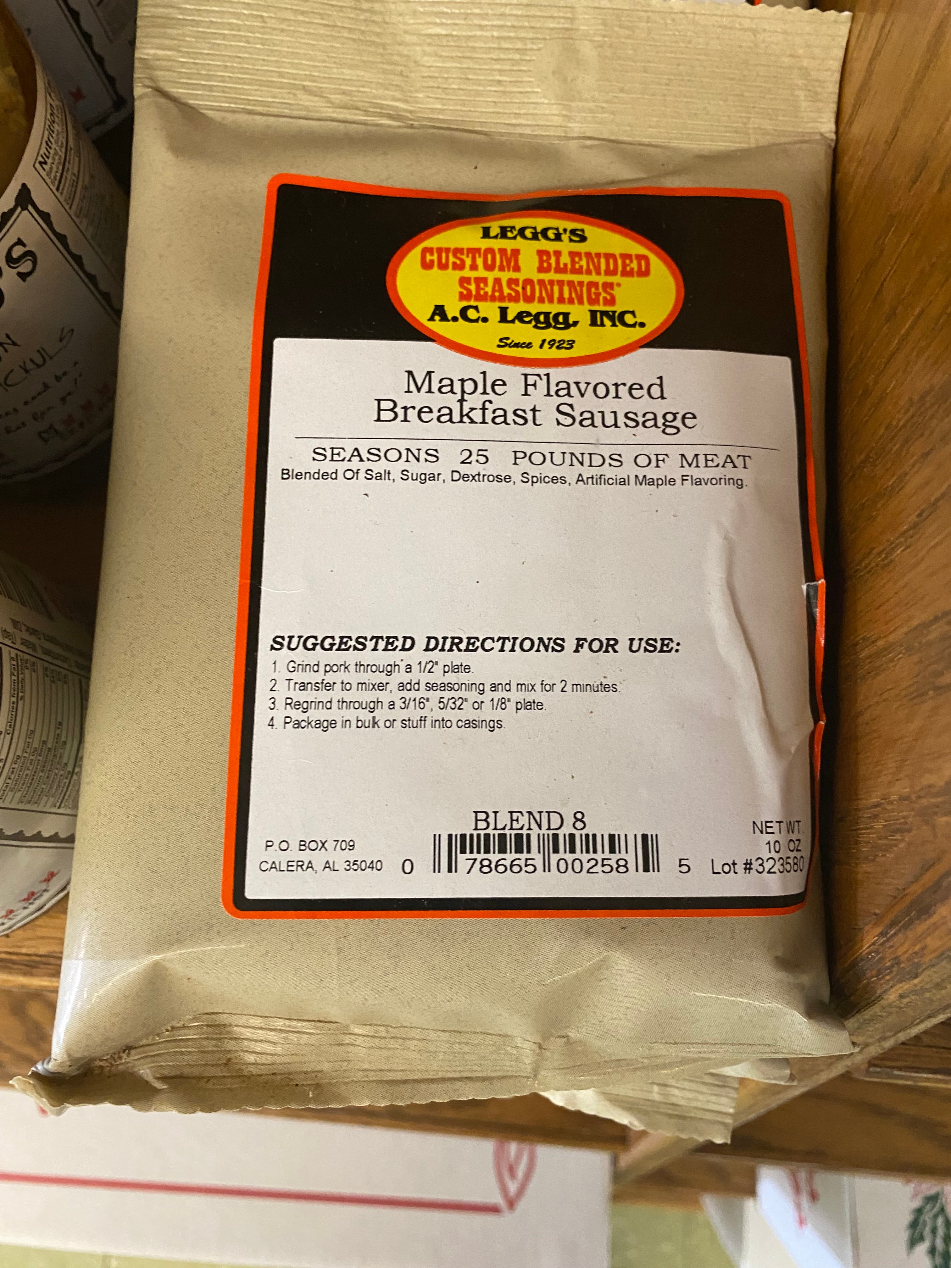 Maple Flavored Breakfast Sausage Seasoning | Rudolph's Market & Sausage ...